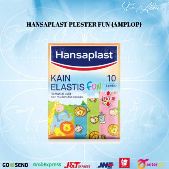 Hansaplast Kain Elastis Fun (STRIP) Plester Luka Anak - Star Alkes Medika
