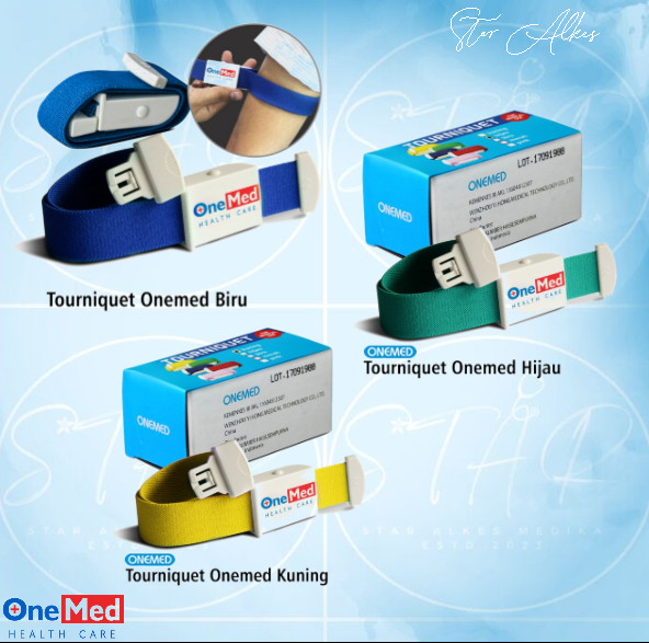 TORNIQUET BLUE/GREEN/YELLOW ONE MED - Star Alkes Medika