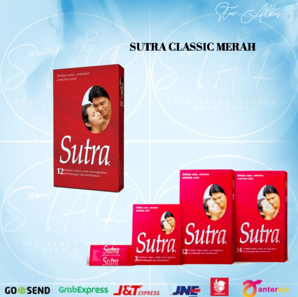KONDOM SUTRA CLASSIC MERAH 3S 12S 24S - Star Alkes Medika
